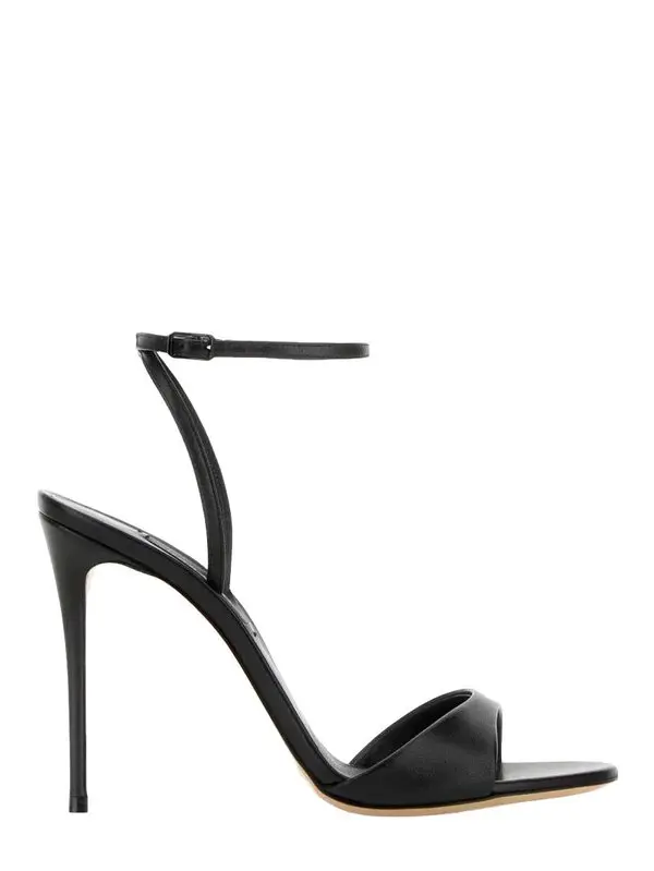 Casadei Minorca Leather Sandals - Black