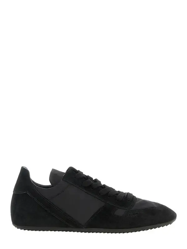 Rick Owens Serrated Sole Sneakers - Black