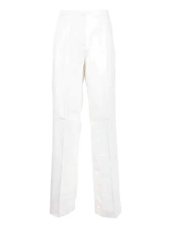 CRUNA Pleated Trousers - White