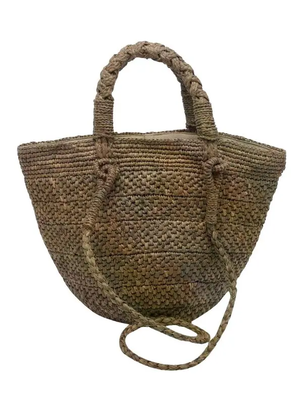 IBELIV Arona Raffia Tote Bag - Brown