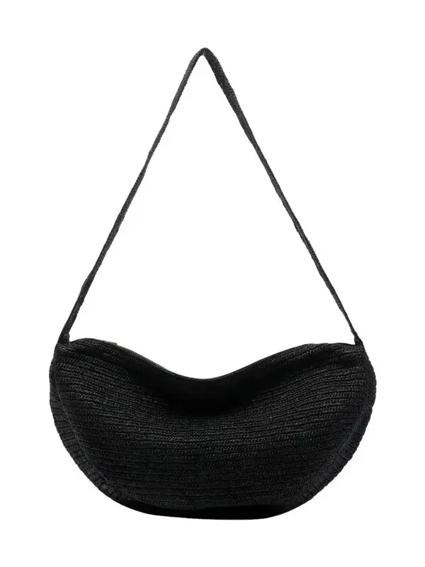 IBELIV Raffia Shoulder Bag - Black