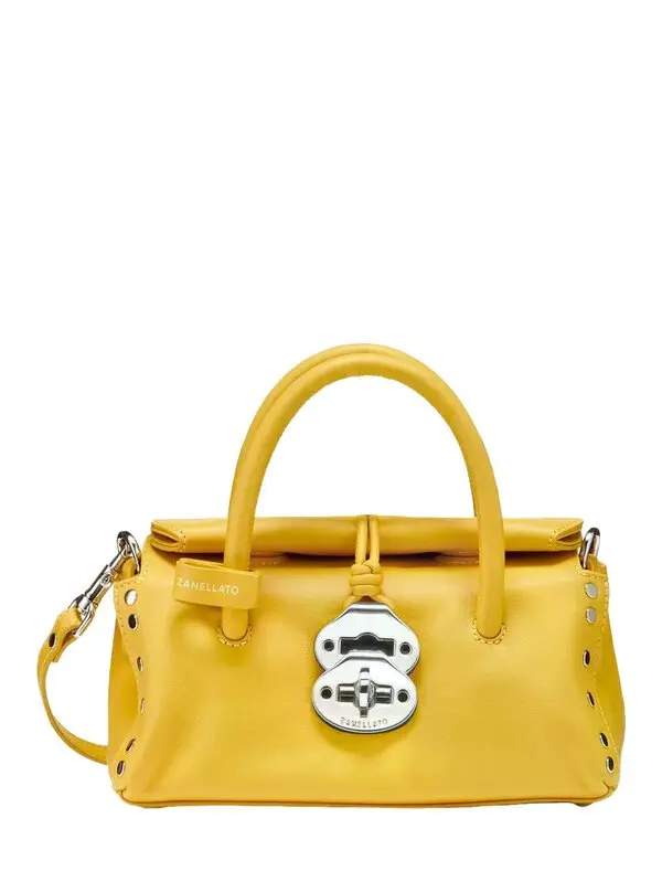 ZANELLATO Top Handle Tote Bag - Yellow