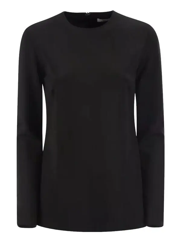 Max Mara Zip-fastening Blouse - Black