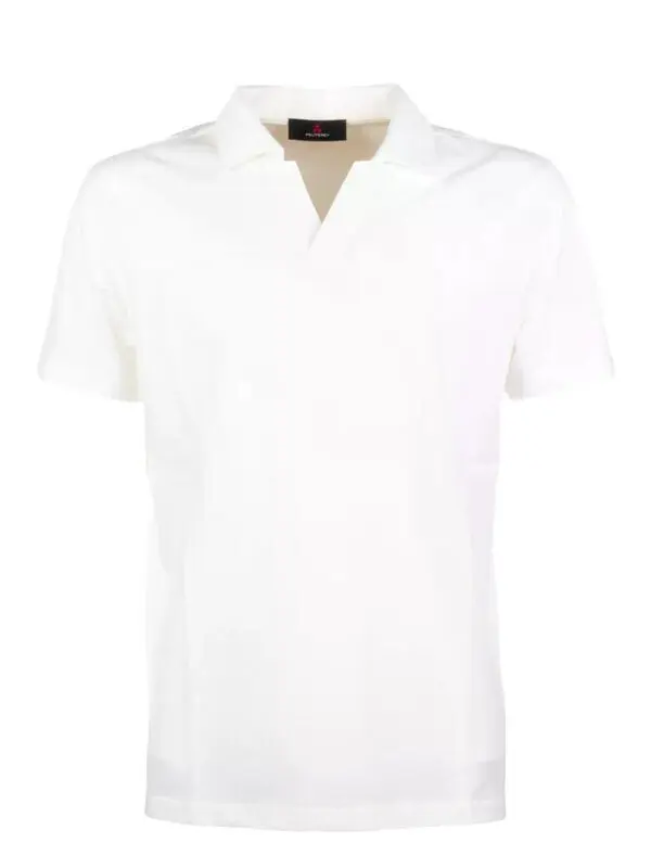 Peuterey V-neck Polo Shirt - White