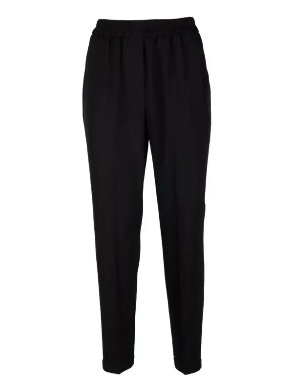 VIA MASINI 80 Elasticated Trousers - Black