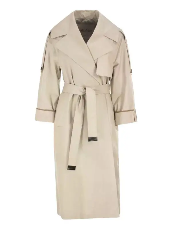 Max Mara Belted Trench Coat - Neutrals
