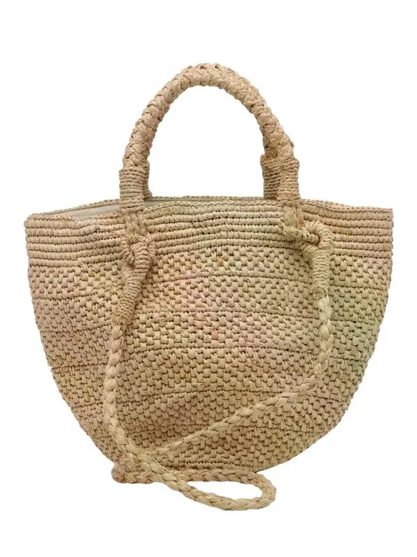 IBELIV Raffia Tote Bag - Black