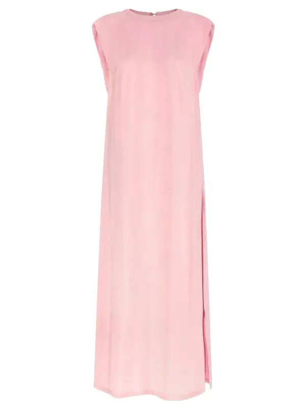 NUDE Round-neck Sleeveless Maxi Dress - Pink