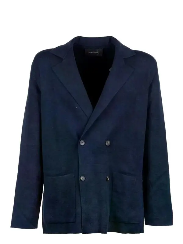Tagliatore Double-breasted Pocket Blazer - Blue