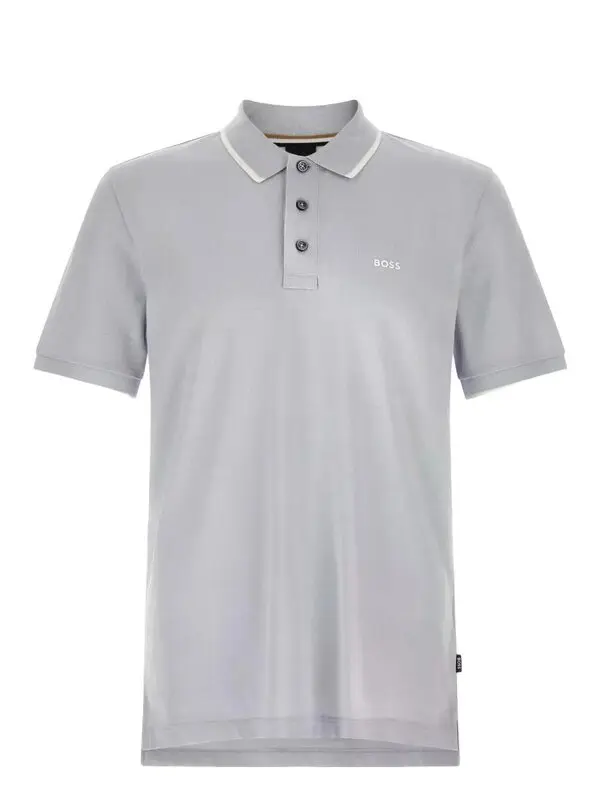 BOSS Collar Piping Polo Shirt - Blue