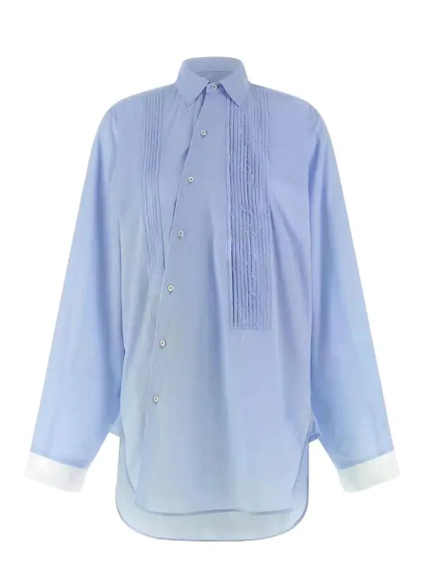 MAISON JEJIA Crazy Smoking Plissée Shirt - Blue