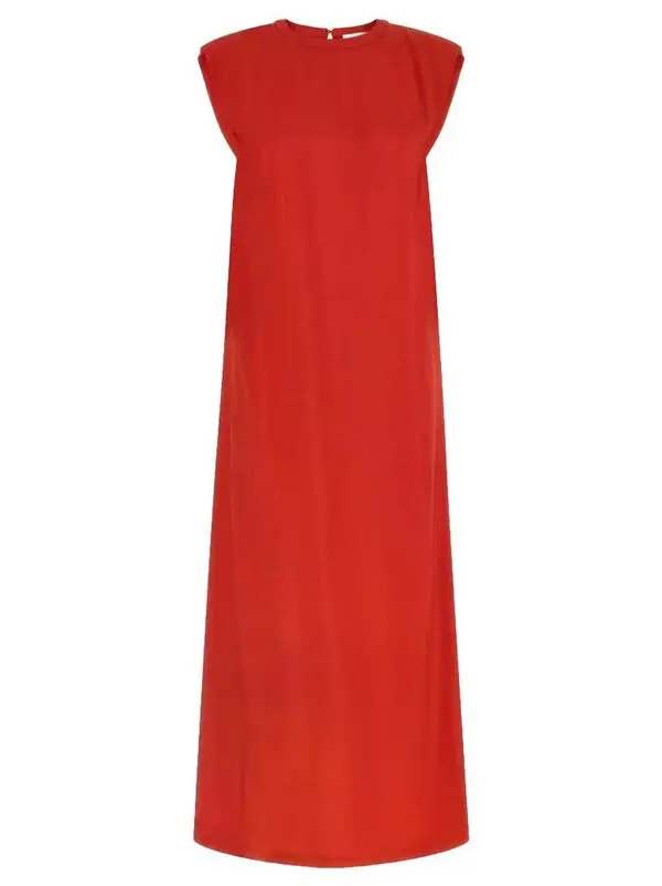 NUDE Crewneck Maxi Dress - Red