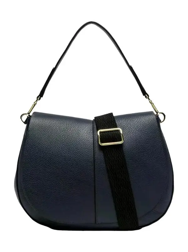 GIANNI CHIARINI Helenea Round Buckle Shoulder Bag - Blue