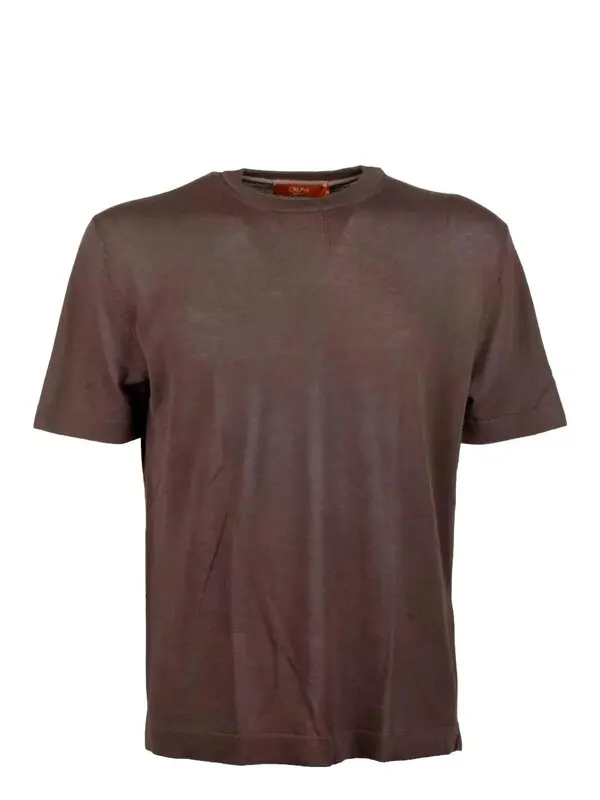 CRUNA Crewneck Short-sleeve T-shirt - Brown