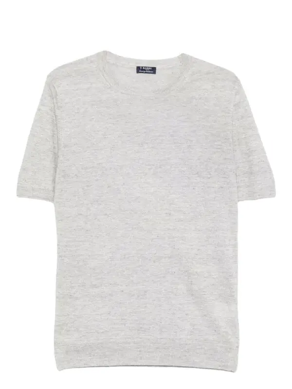 BARBA NAPOLI Short-sleeve Crew-neck T-shirt - Grey