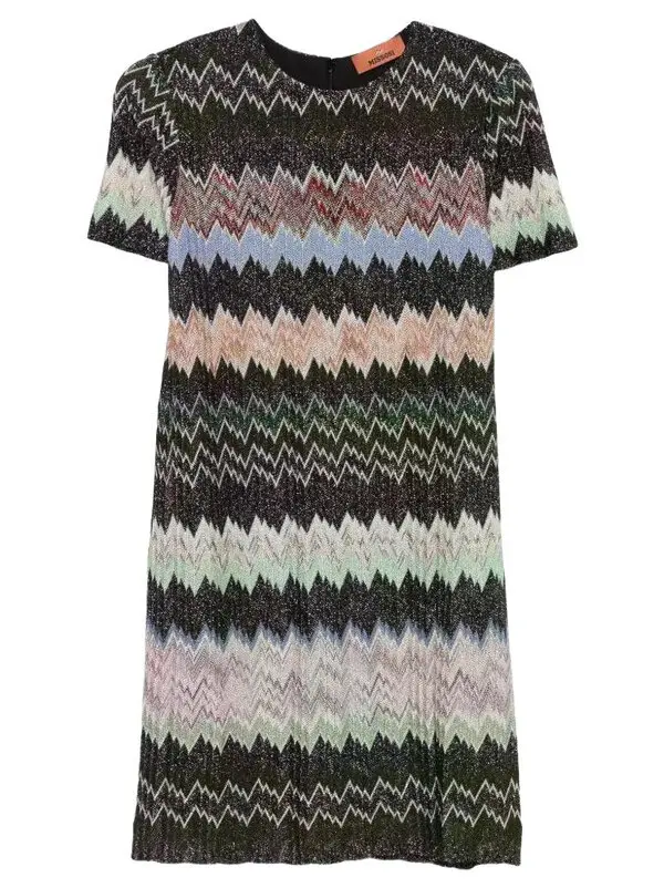 Missoni Zigzag Mini Dress - Black