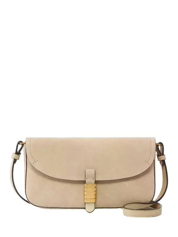 Pinko Medium Saddle Flap Shoulder Bag - Neutrals