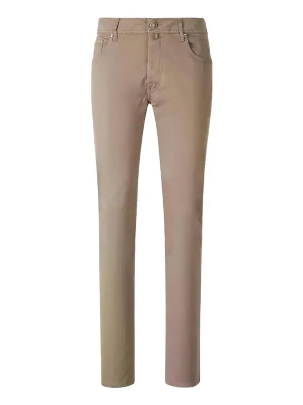Jacob Cohen Embellished Straight Leg Jeans - Neutrals