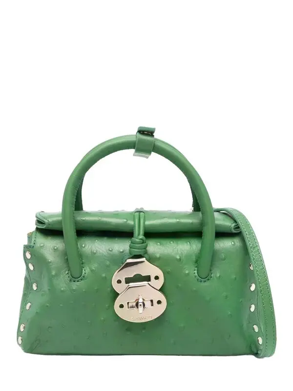 ZANELLATO Baby Dotta Studded Tote Bag - Green