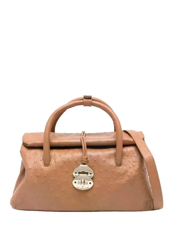 ZANELLATO Dotta Studded Tote Bag - Brown