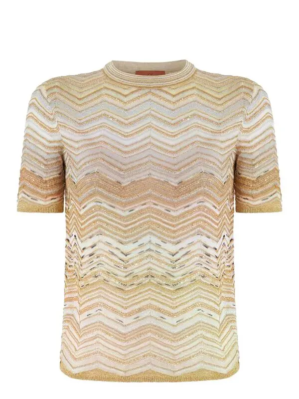 Missoni Sequin Crew-neck T-shirt - Neutrals