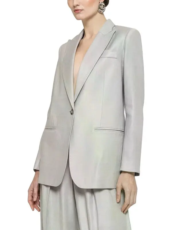 NISSA Single-breasted Blazer - Grey