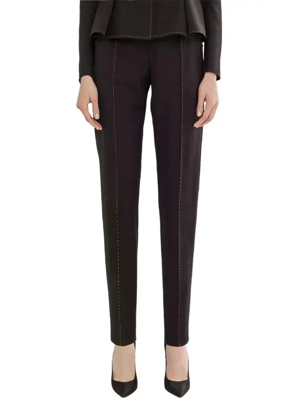 NISSA High-rise Trousers - Black