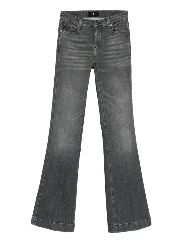 7 For All Mankind Dojo Flared Jeans - Grey