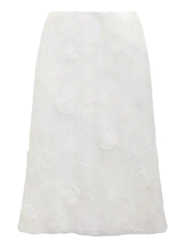 Dorothee Schumacher Sheer Meadow Skirt - White