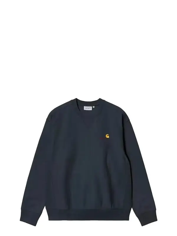 Carhartt Work In Progress American Script Logo Sweatshirt - Blue
