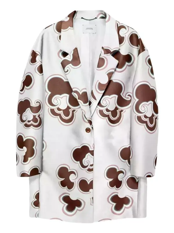 Dorothee Schumacher Floral Print Coat - White
