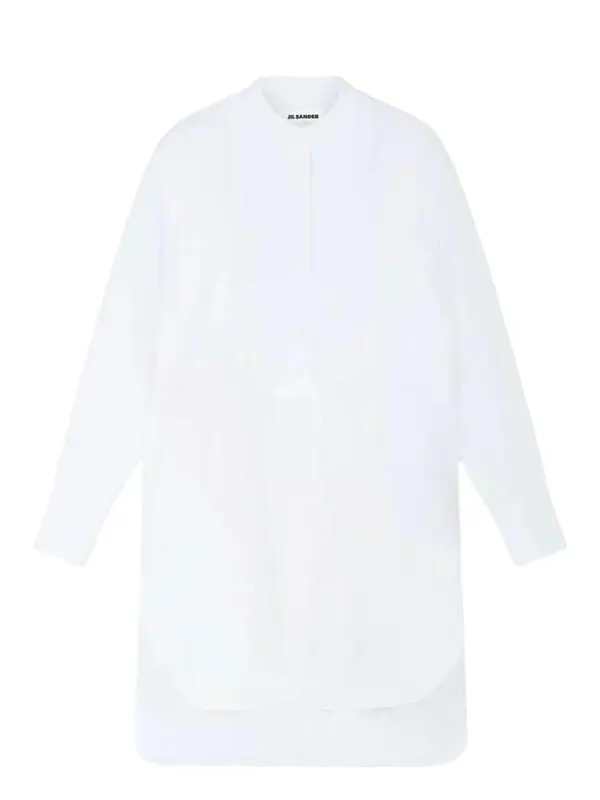 JIL SANDER Long-sleeve Cotton Shirt - White