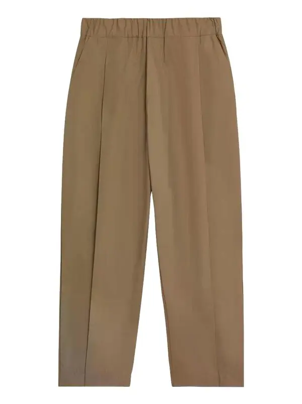 A PAPER KID Poplin Trousers - Brown
