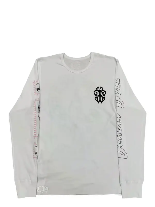 Chrome Hearts Deadly Doll Thermal Long-sleeves T-shirt - White
