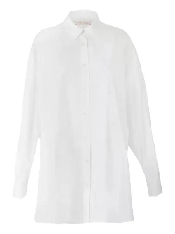 Carolina Herrera Oversized Tie-front Shirt - White