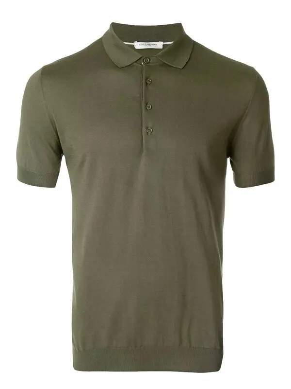 PAOLO PECORA Short Sleeve Polo Shirt - Green