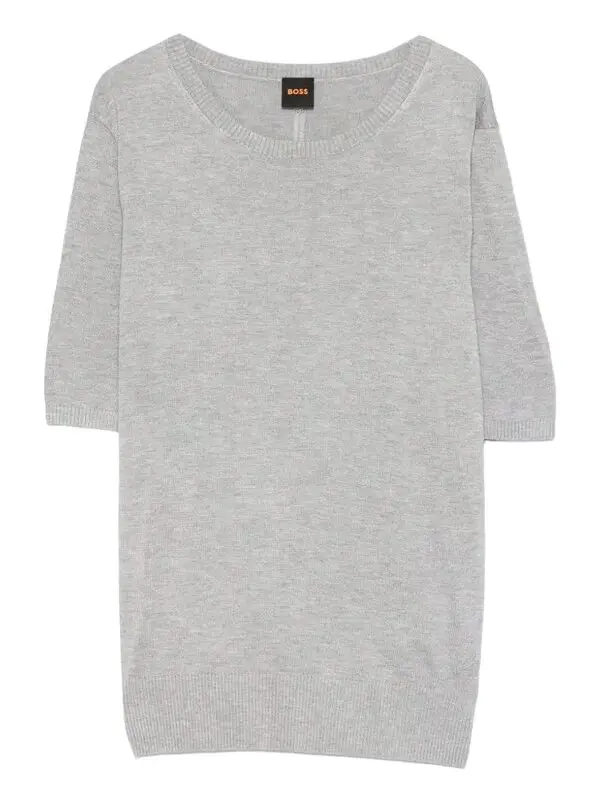 BOSS Fiaffu Round-neck T-shirt - Grey