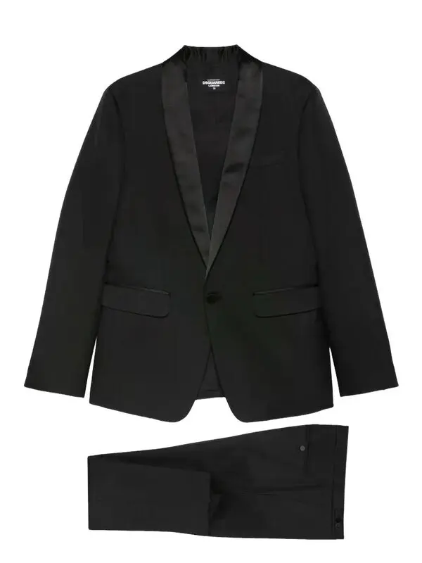 Dsquared2 Lapel Single-breasted Suit - Black