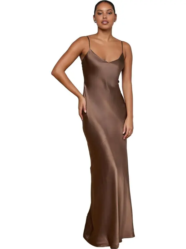 L'Agence Serita Silk Gown - Cardamom