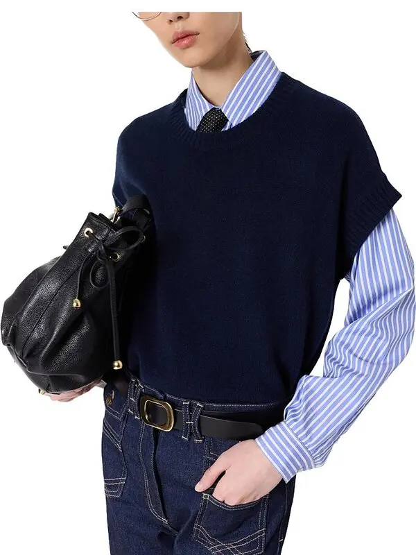 Gerard Darel Lohna Cashmere Sweater - Navy