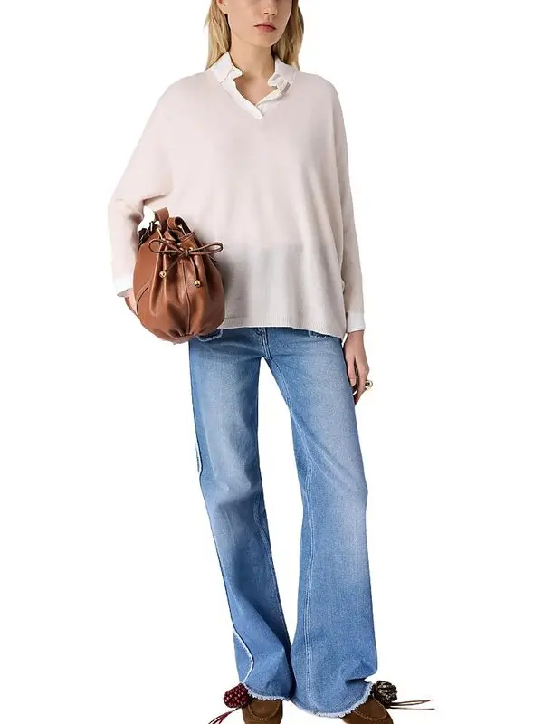 Gerard Darel Lenae Cashmere Sweater - Ecru