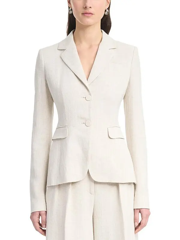 Altuzarra Fenice Slim Blazer - Mortar Melange
