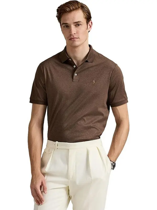 Polo Ralph Lauren Classic Fit Soft Cotton Polo Shirt - Brown Multi