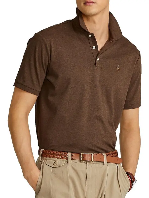 Polo Ralph Lauren Classic Fit Soft Cotton Polo Shirt - Brown Multi