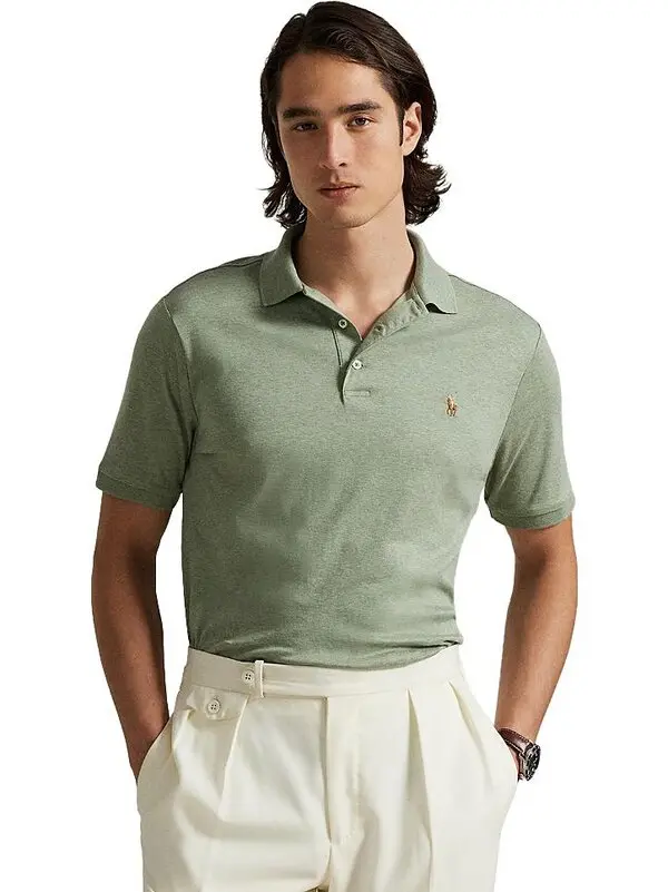 Polo Ralph Lauren Classic Fit Soft Cotton Polo Shirt - Green Heather