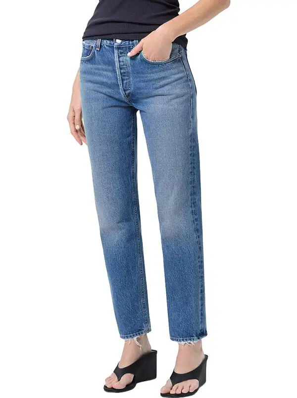 AGOLDE Romney Mid-rise Straight Leg Jeans - Bounty