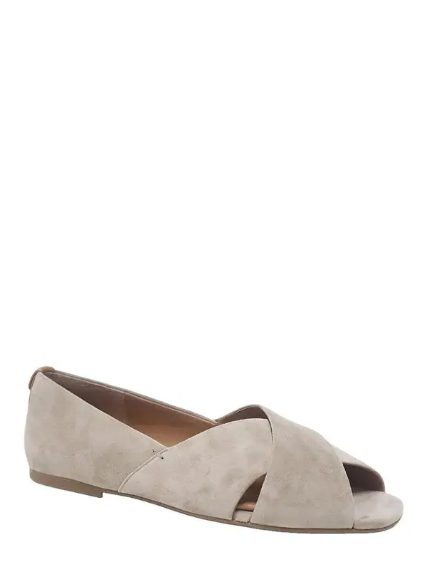 KENNETH COLE Whoebe Embossed Flats - Mushroom Suede