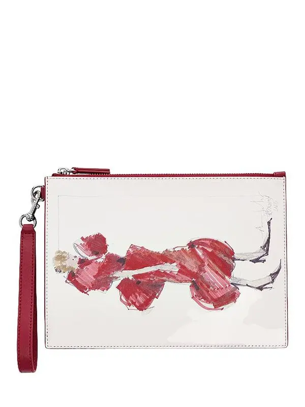 Marc Jacobs The Runway Illustration Wristlet - True Red