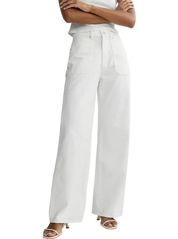 DL1961 Taylor High-rise Relaxed Barrel Jeans - White
