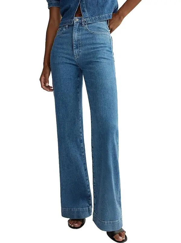 DL1961 Karmine High-rise Wide-leg Jeans - Terra Blue